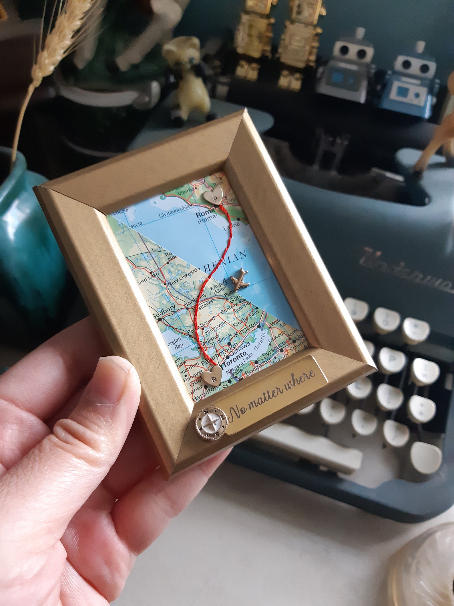 Long Distance Gift Two Maps in One Custom Map Gift Maps in - Etsy