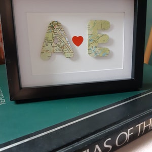 Custom Map Frame, Long Distance Gift, Deployment Gift, Custom Map ...