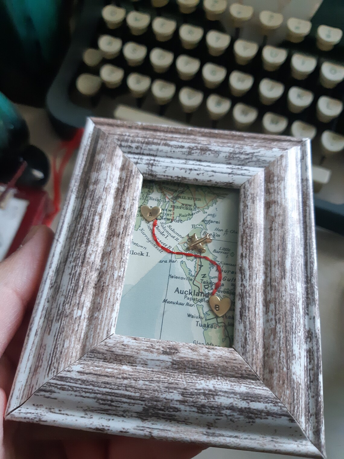 Long Distance Gift, Two Maps in One, Custom Map Gift, Maps in Frame ...