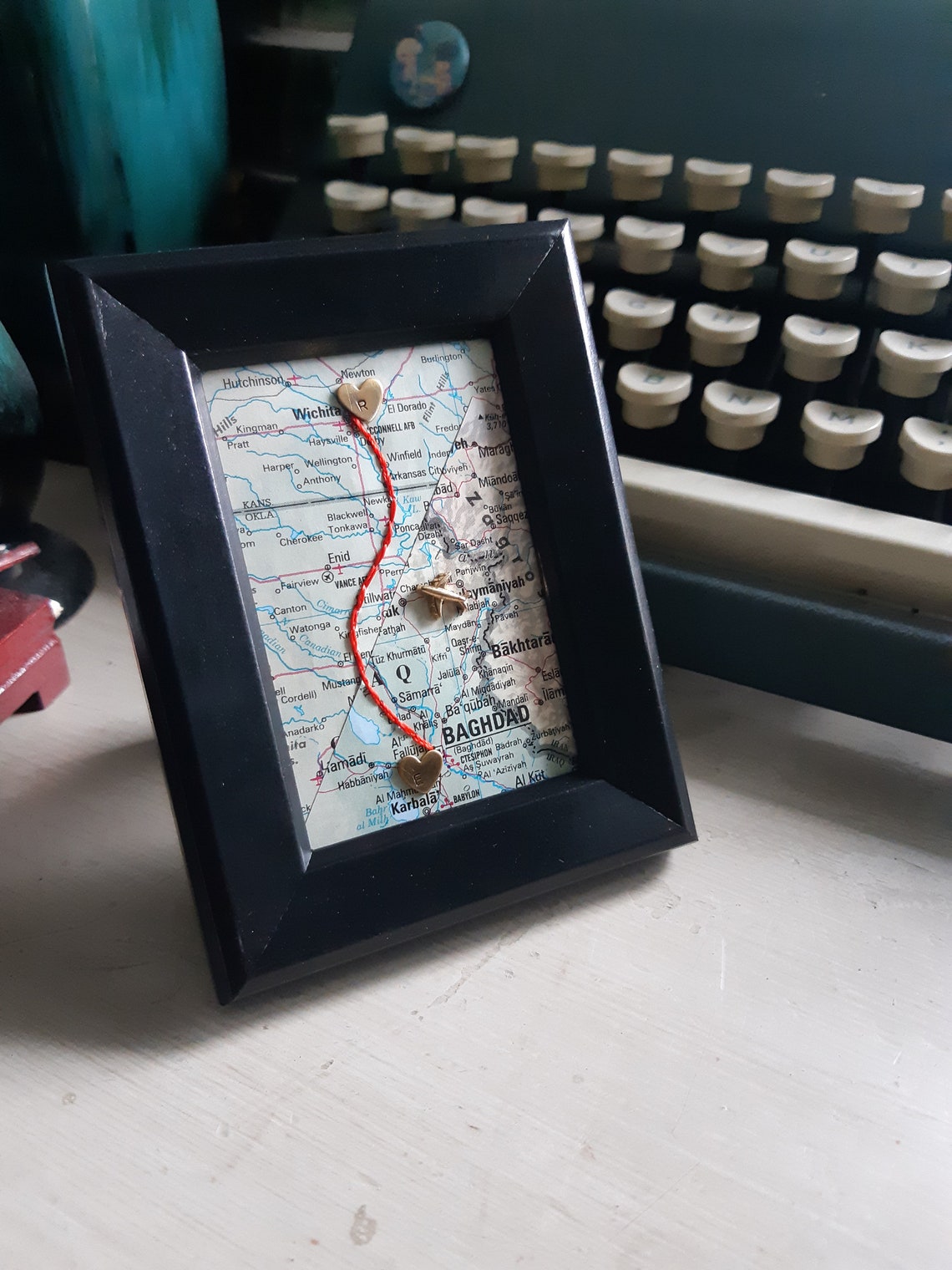 Long Distance Gift Two Maps in One Custom Map Gift Maps in - Etsy