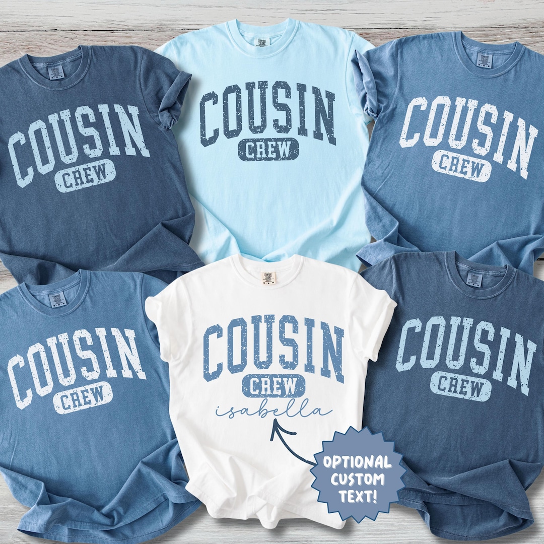 Cousin Crew Shirts: Comfort Colors Matching Family Reunion Tshirts ...