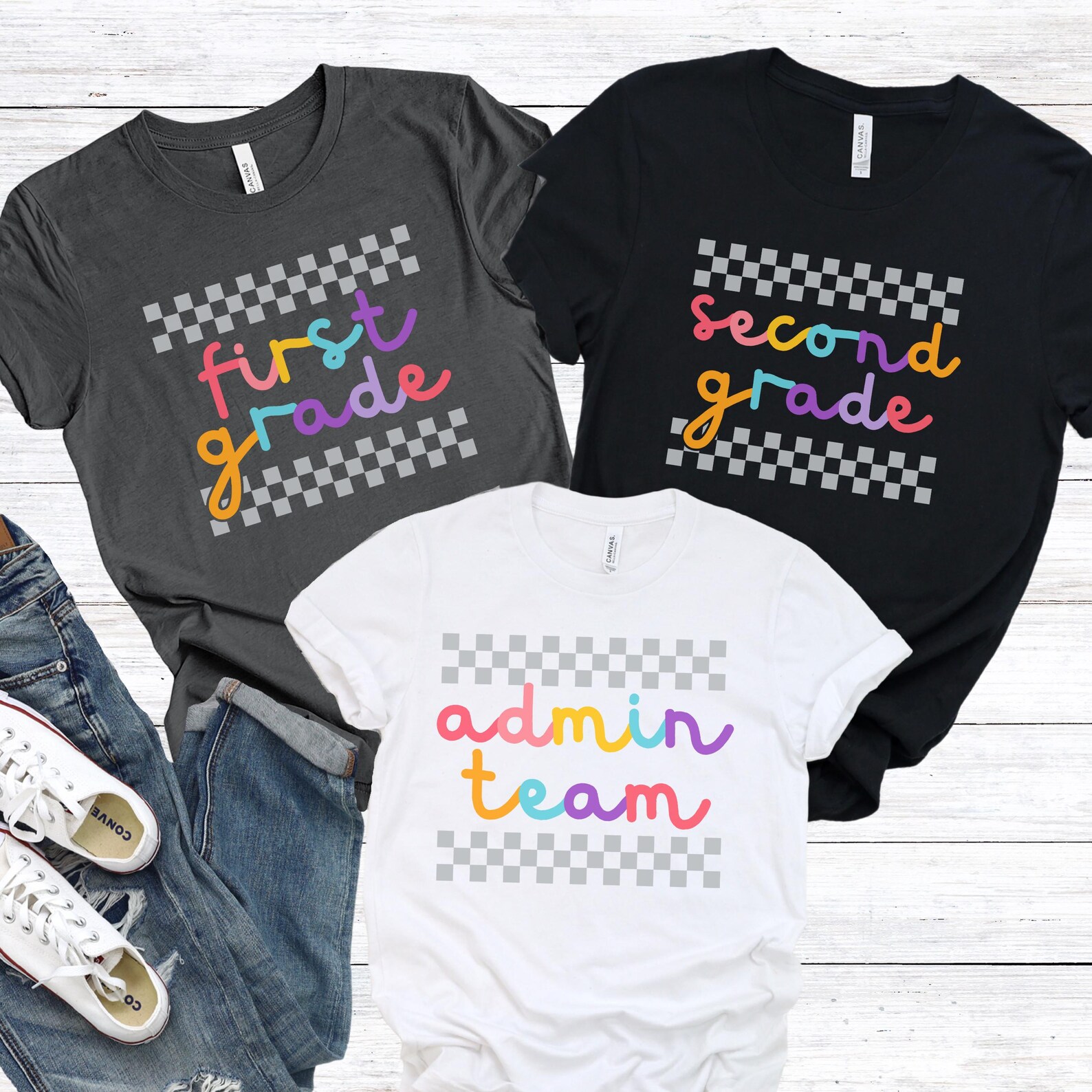 Personalized Grade Level Shirts, Custom Teacher Shirts, Group Matching ...