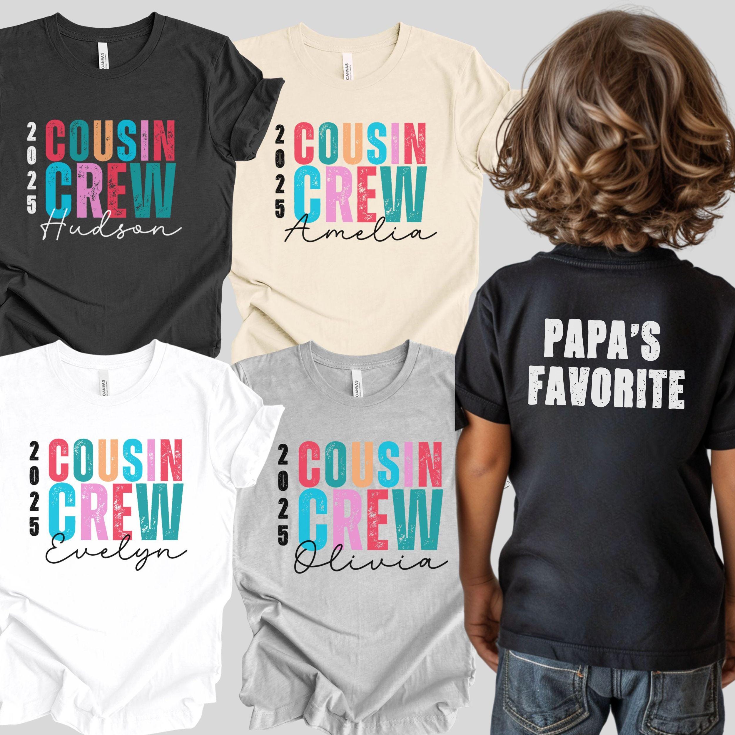 Cousin Crew Personalized T-shirts, Front and Back Custom Cousin Crew ...