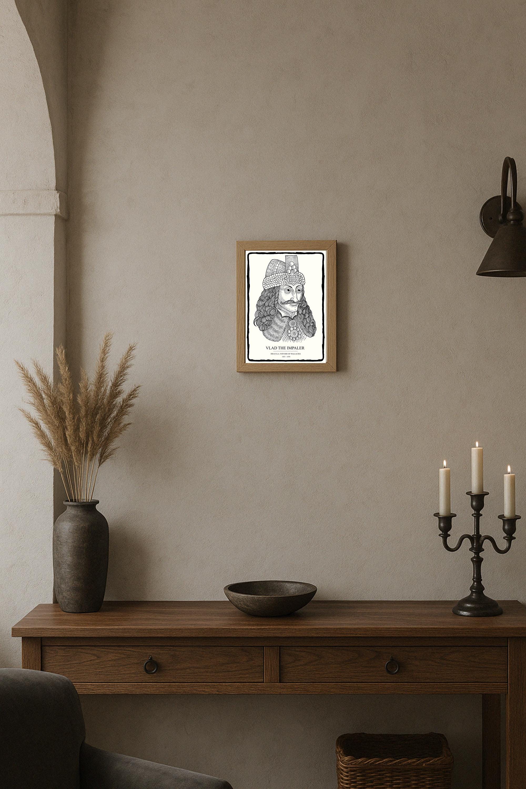 Vlad the Impaler | Woodcut, Etching Engraving Medieval Art Print ...