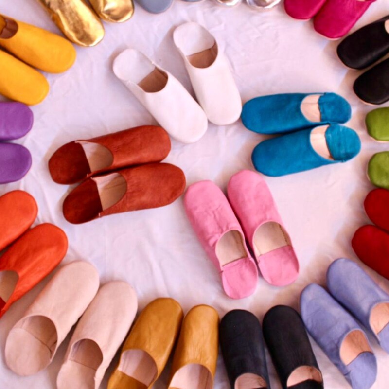 Moroccan Slippers - Etsy