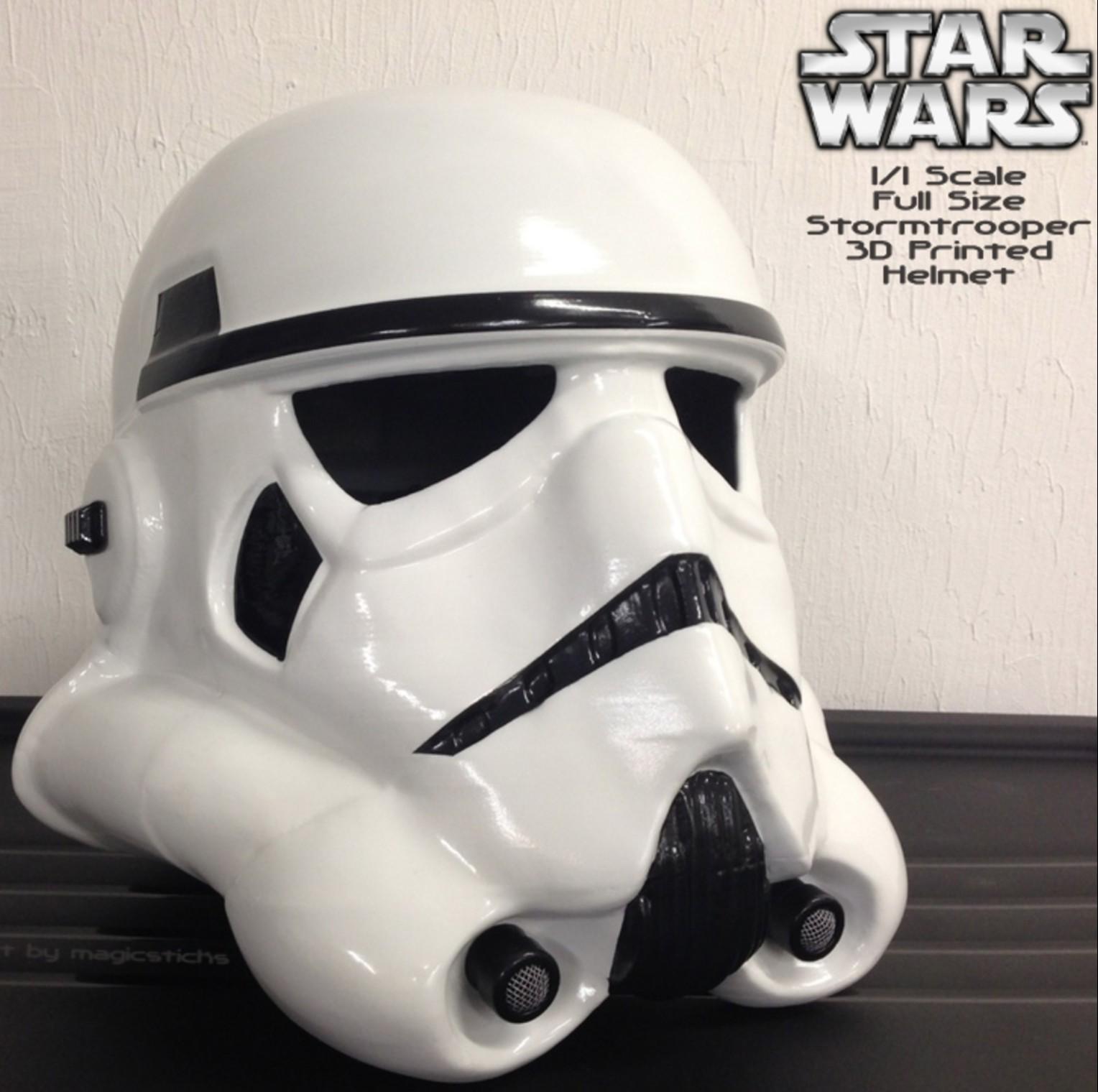 3D Printable Full Size Storm Trooper Helmet-stl- File Download. - Etsy