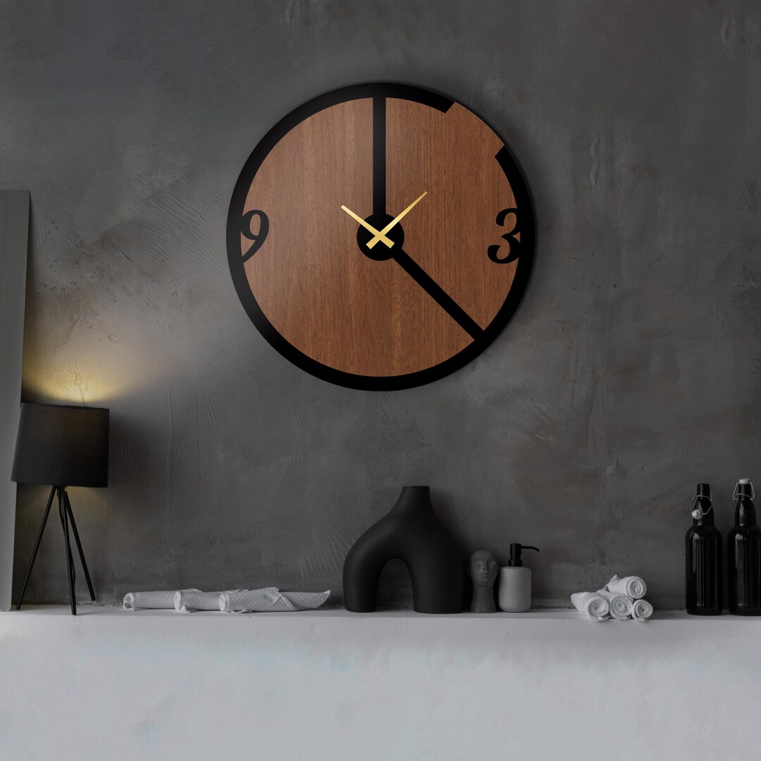 Elegant Wall Clock With Bohem and Rustic Wall Clock Chic Wall Clock ...