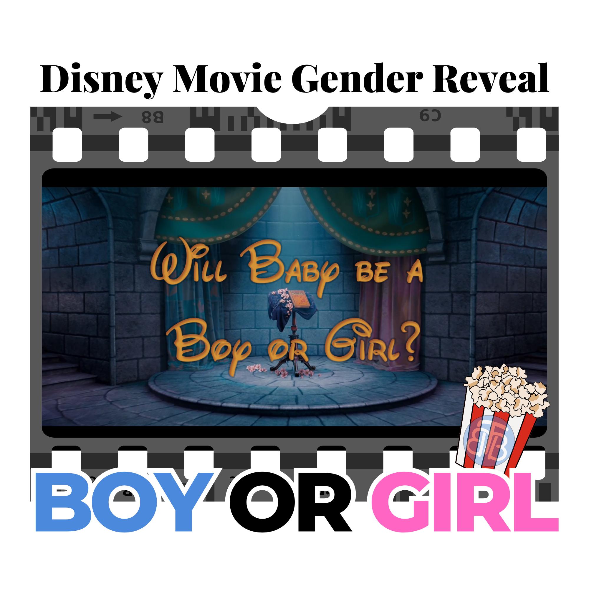 Personalised Boy/girl Gender Reveal Movie Announcement, Gender Reveal ...
