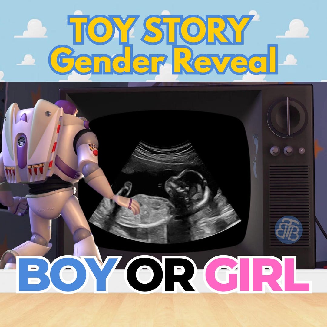 Gender Reveal Toy Story - Personalised Boy/girl Gender Reveal Movie ...