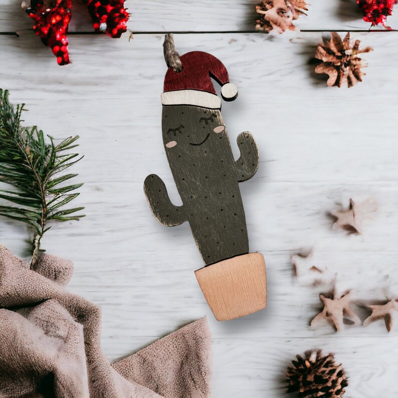 Cactus Ornament, DIY Christmas Kit Christmas Eve Box Filler for Kids - Etsy