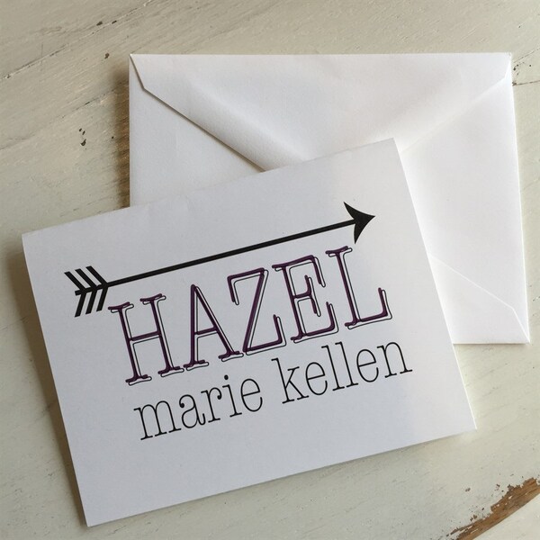 Arrow Note Cards - Etsy