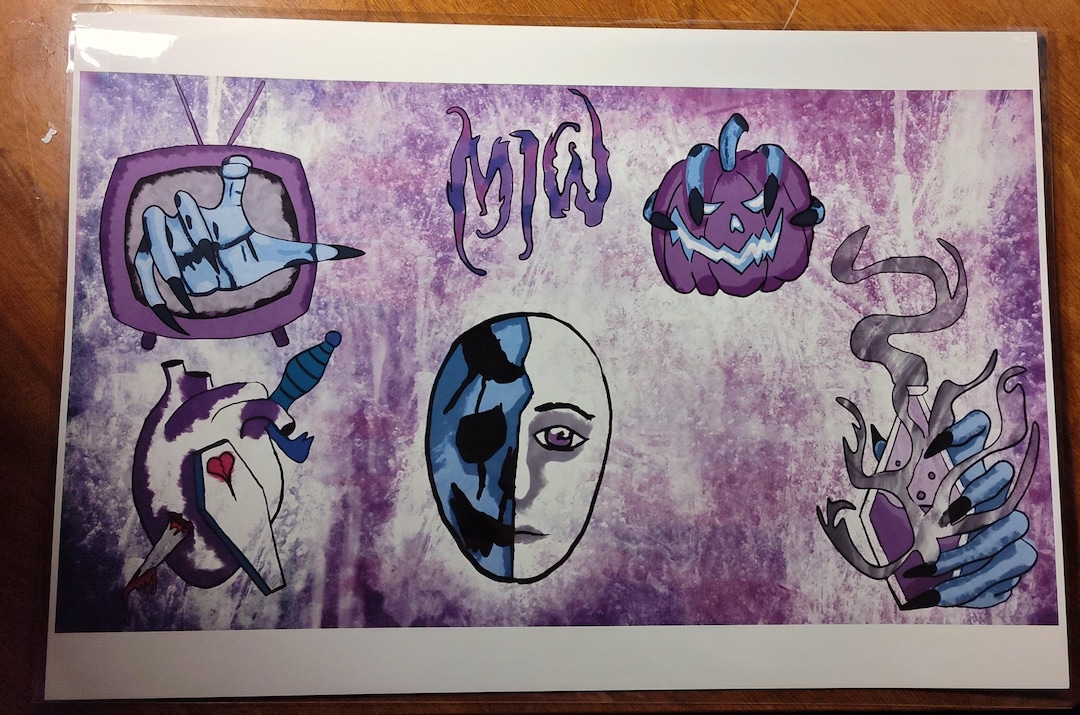 Motionless in White Disguise Tattoo Flash Print - Etsy
