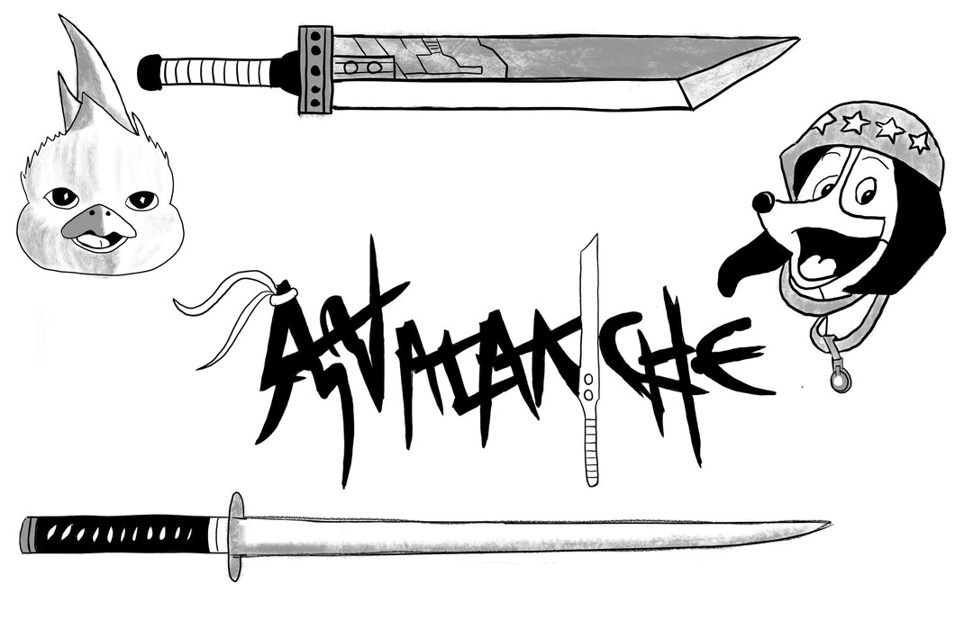 Final Fantasy VII Tattoo Flash Sheet 4x6 (miscut) - Etsy