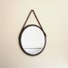 24" Round Mirror Belt Mirror. Mid-century Modern Mirror. Danish Mirror ...