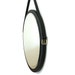 Black 24" Round Mirror Belt Mirror. Mid-century Modern Mirror. Vintage ...