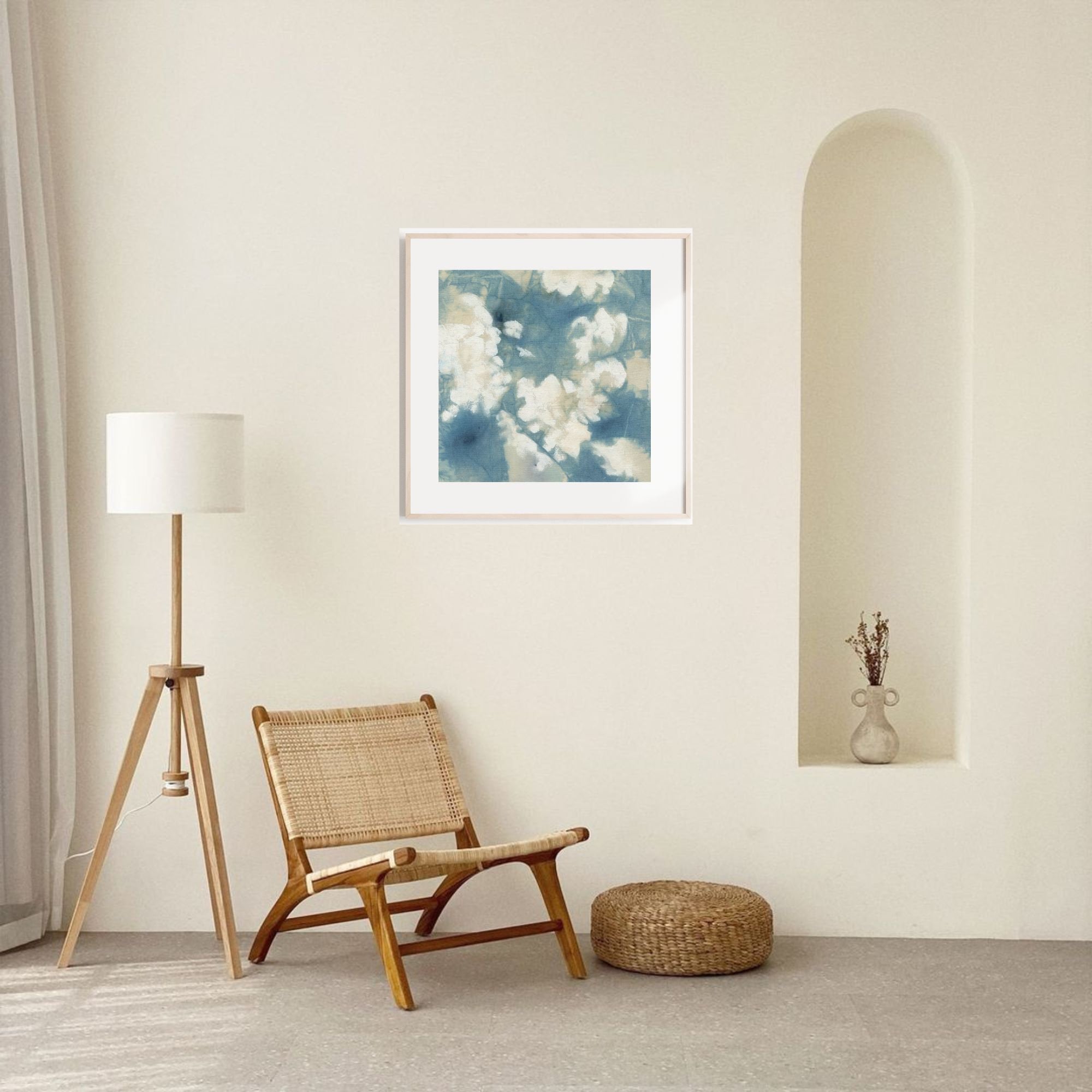 Abstract Cloud Art Print Textile Art Natural Home Decor Fine Art Print ...