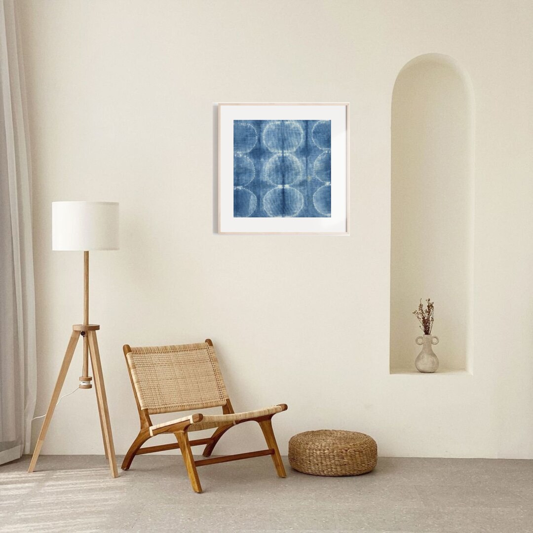 Organic Circles Art Interior Textile Art Print Natural Home Decor Fine ...