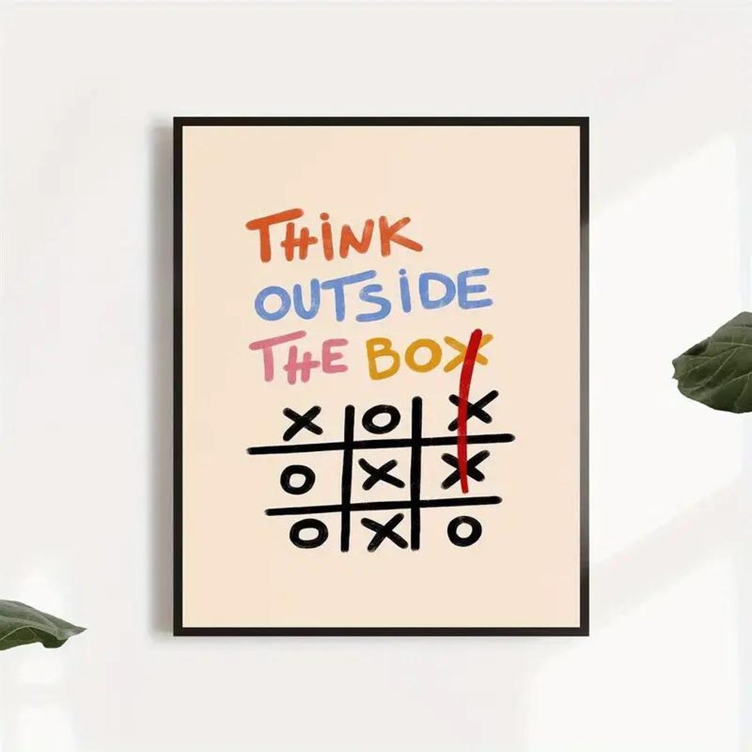 Think Outside the Box Art Print – "get Creative!" - Etsy