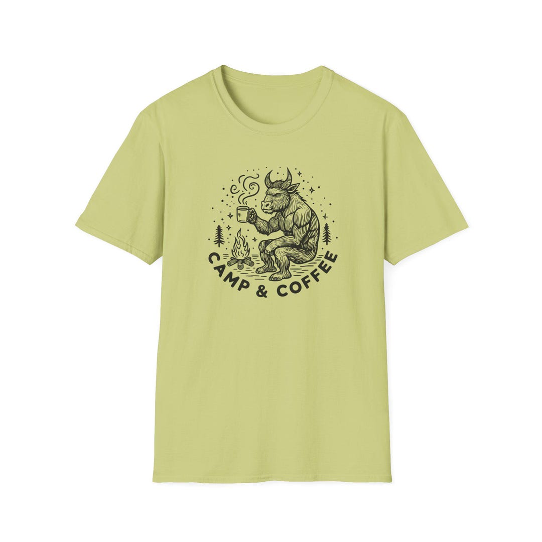 Minotaur - Camp & Coffee - Unisex Softstyle T-shirt - Etsy