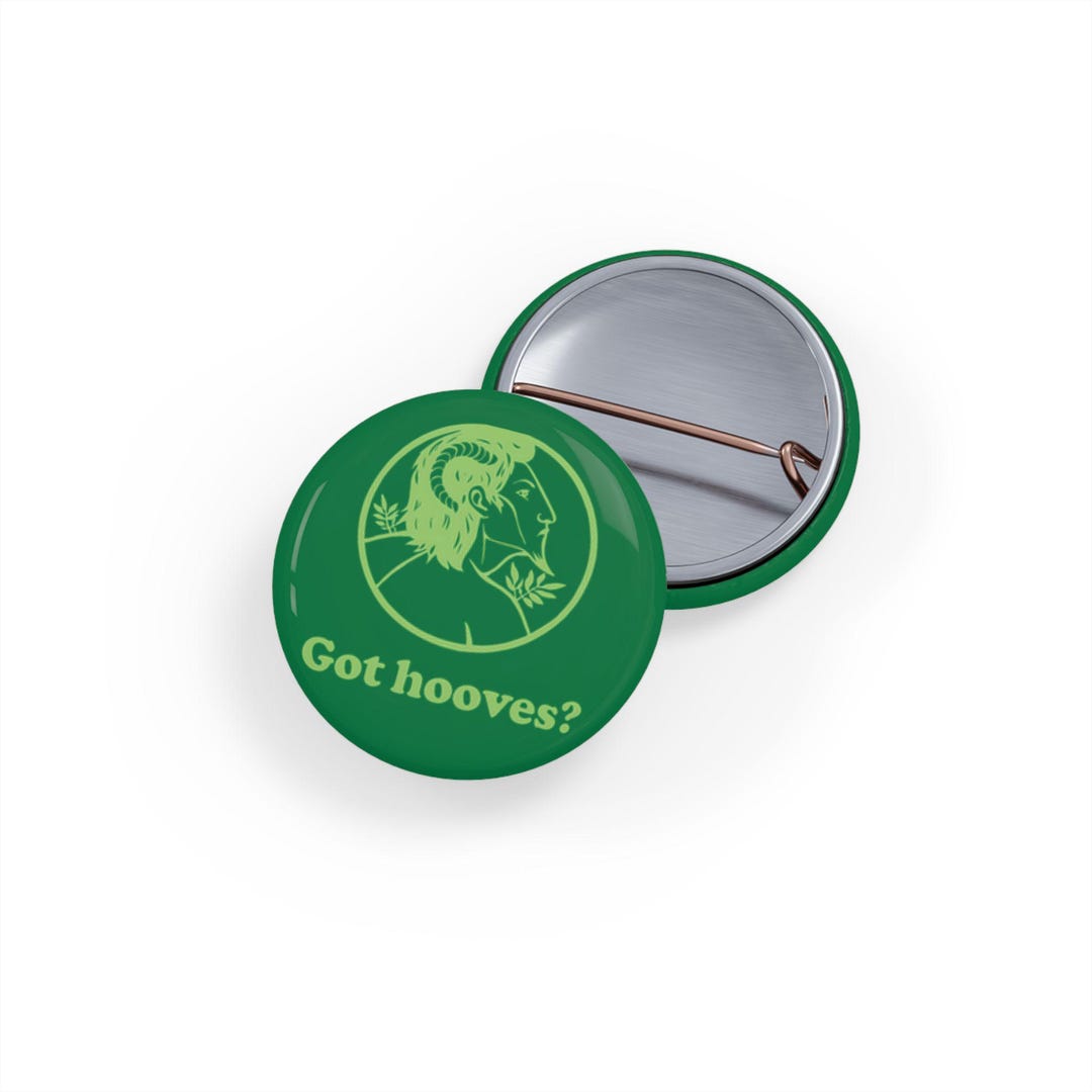 Round Pins, Got Hooves?, Cute Pin Badge, Grover Underwood, Percy ...