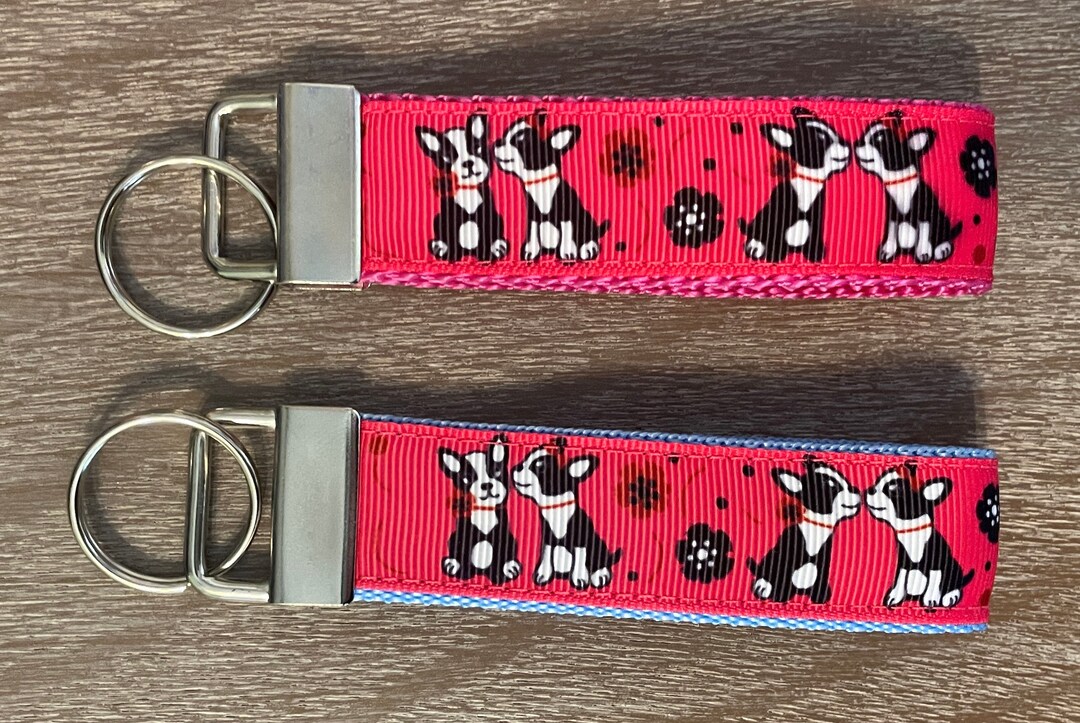 Boston Terrier Key-ring (key-chain / Key-fob) - Etsy