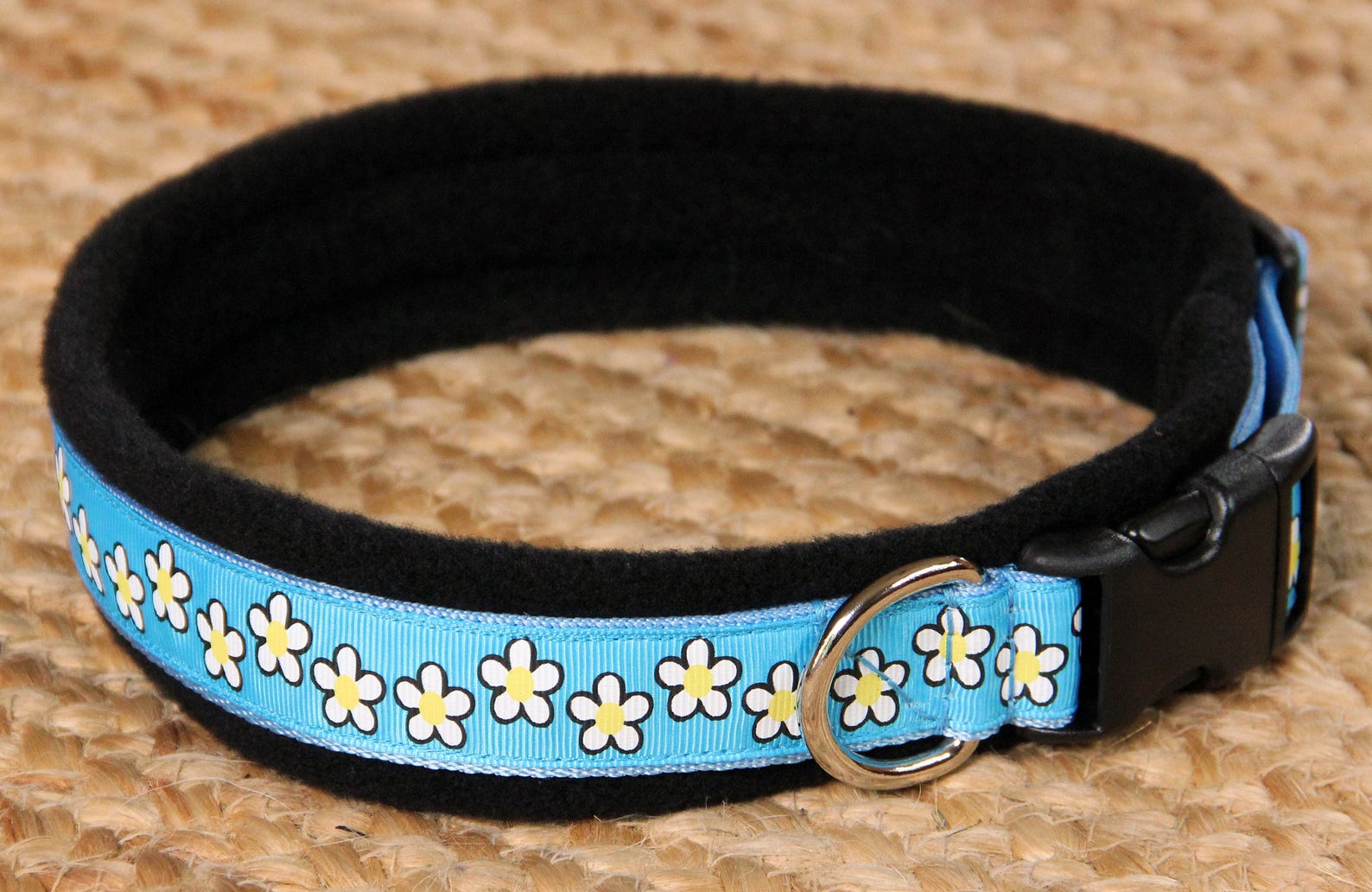 WIDE width Padded Prints Dog Collars made to measure | Etsy