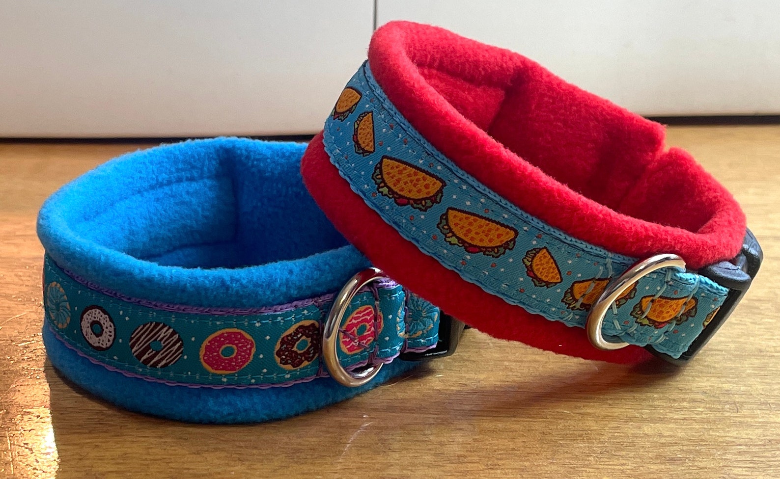 MEDIUM Width BROCADE Padded Patterned Dog Collars made to - Etsy