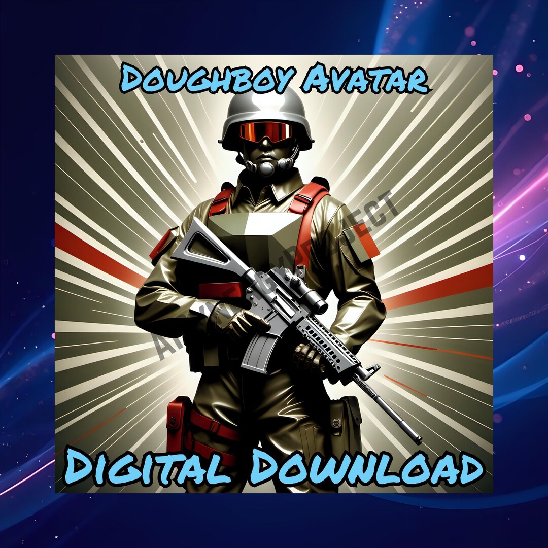 Futurism Doughboy Artwork | Ai-generated Avatar - Etsy