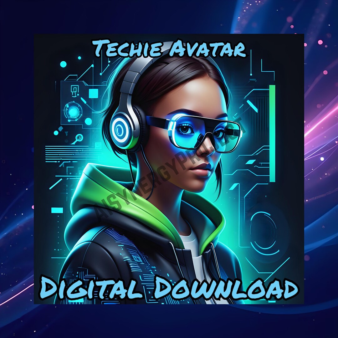 Techie | Digital Art Futuristic Design - Etsy