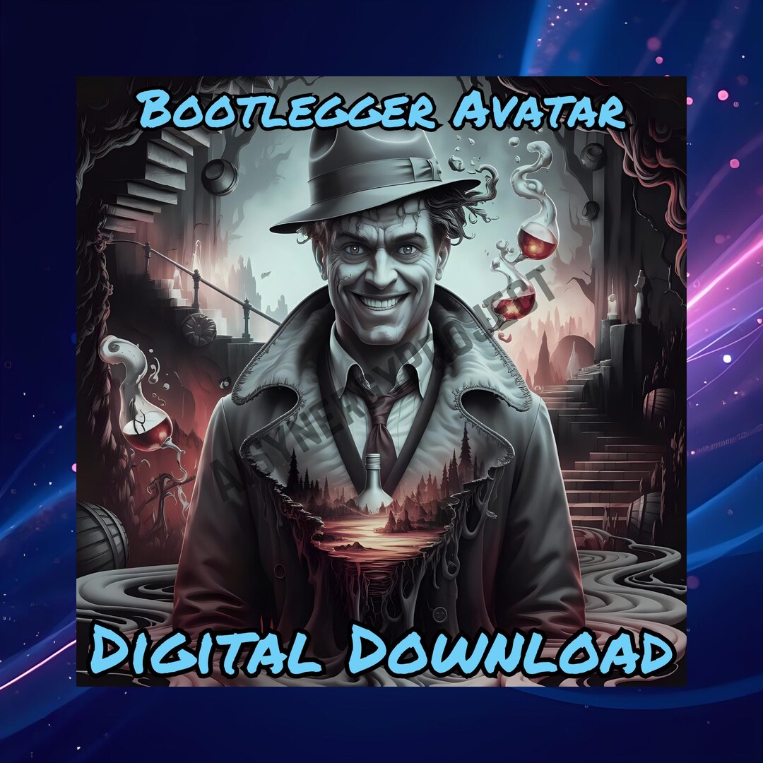 Surrealism Bootlegger Artwork | Ai-generated Digital Print - Etsy