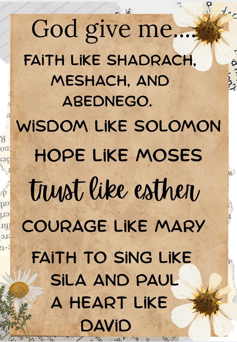 Faith, God Give Me, Digital Faith Page, Digital Bible Saying, Cute ...
