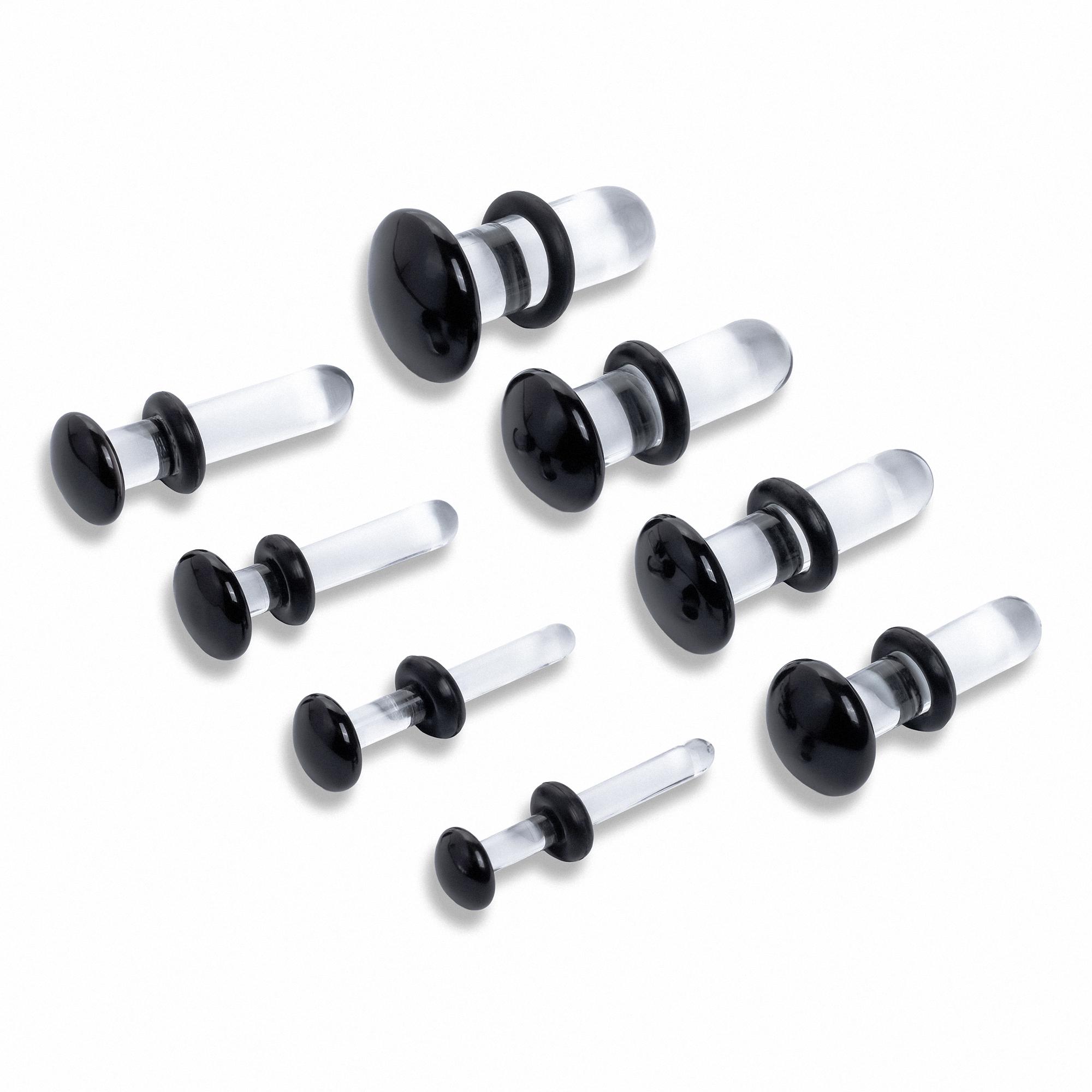 Dead Stretching Kit - 0.5mm Jump Clear & Black Glass Ear Plugs / Ear ...