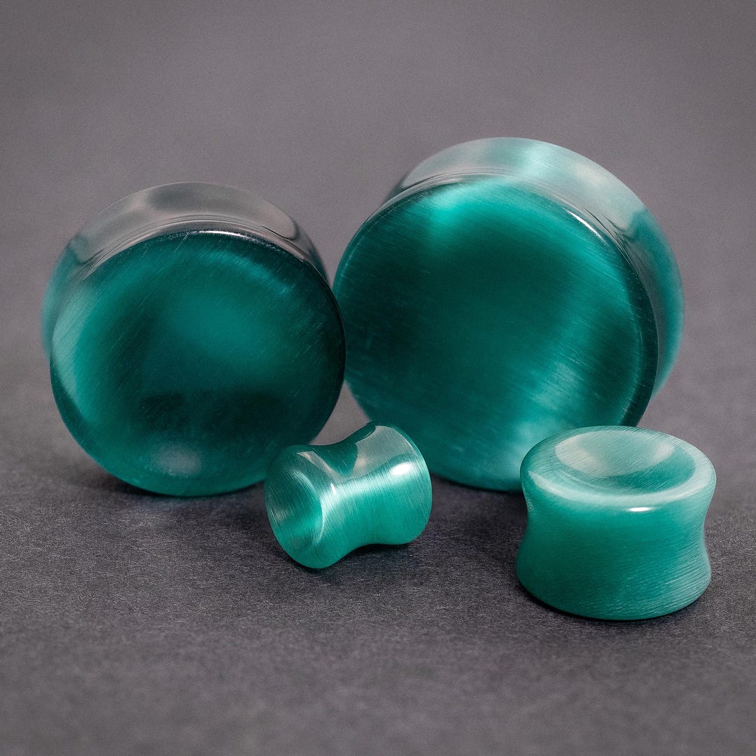 Green Cats Eye Plug / Gauge - Etsy