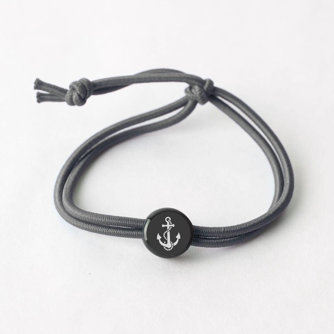 Daily Tap for Inspiration Beacon Bracelet - Anchor - Stretch Cord - Etsy
