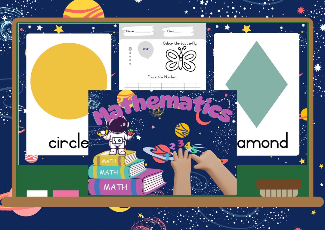 Space Theme Mathematics Posters: Finger Counting 1 – 20, Number Tracing ...