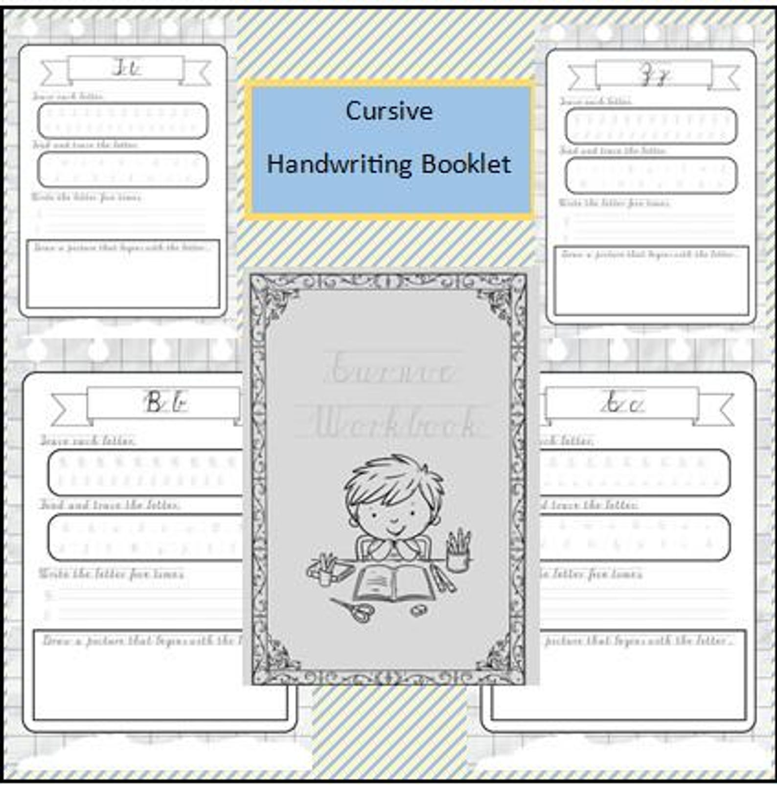 Giraffe, Monkey, Tortoise Letters, Print and Cursive Classroom Posters ...