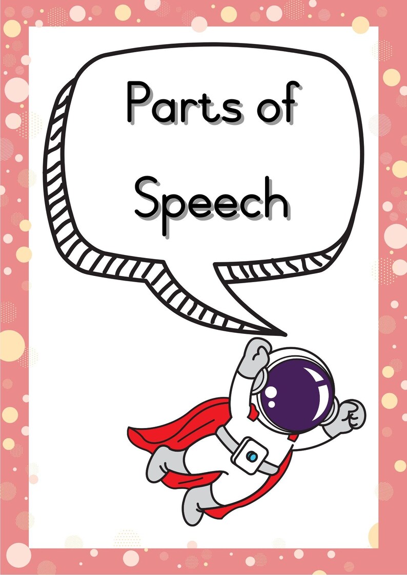 Parts of Speech Posters: Nouns, Pronouns, Verbs, Adjectives, Adverbs ...