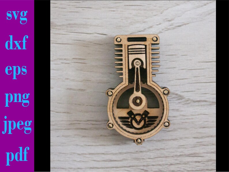 Kinetic Stress Toy Wood -3d Model Stress Toy and Key Chain Laser Cut ...