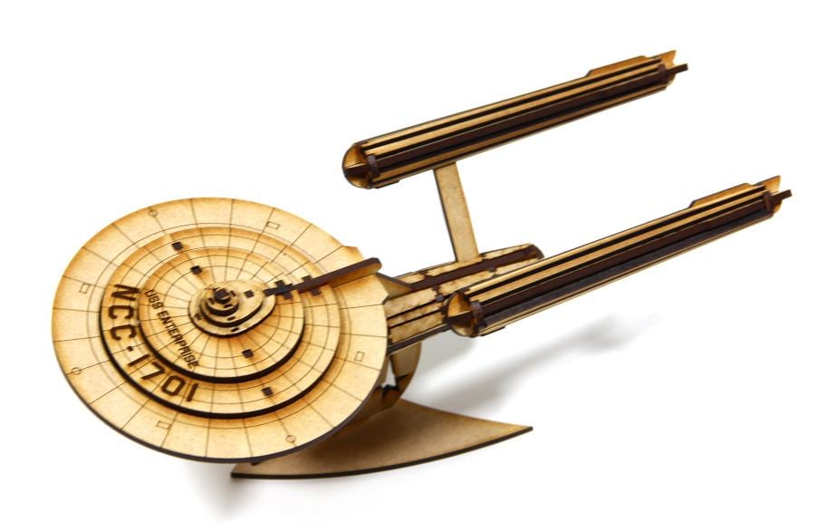 USS Enterprise 3D Model, Starship SVG Laser Cut 3mm File (digital ...