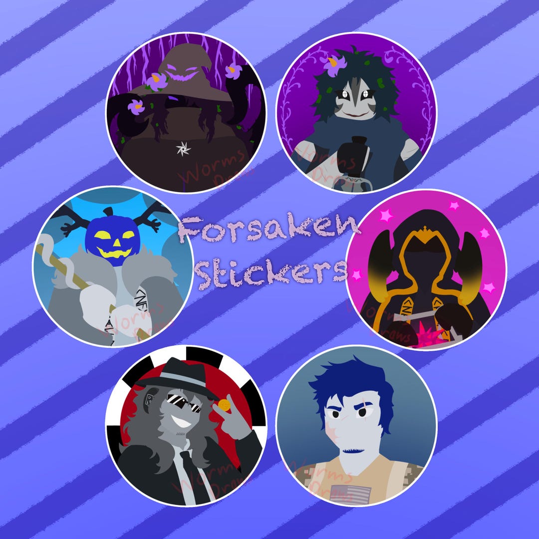 Forsaken Round Sticker - Etsy