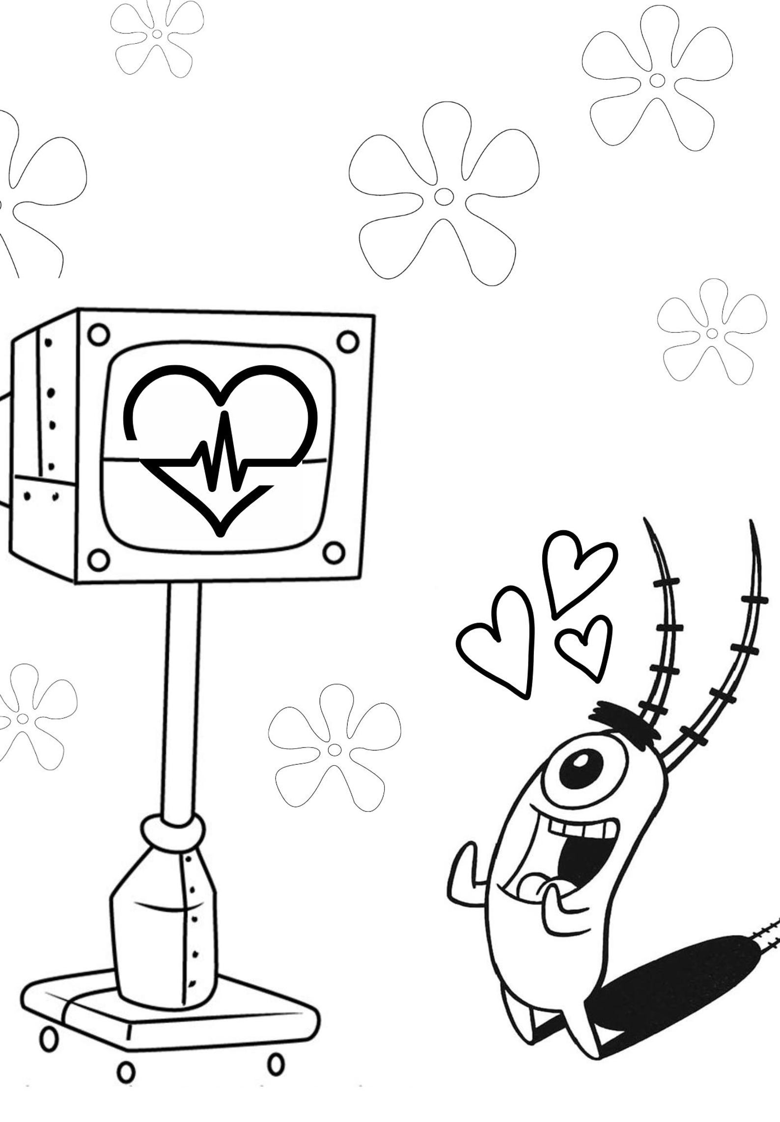 Valentine’s Day Printable Coloring Page- Painting Canvas-fun & Creative ...