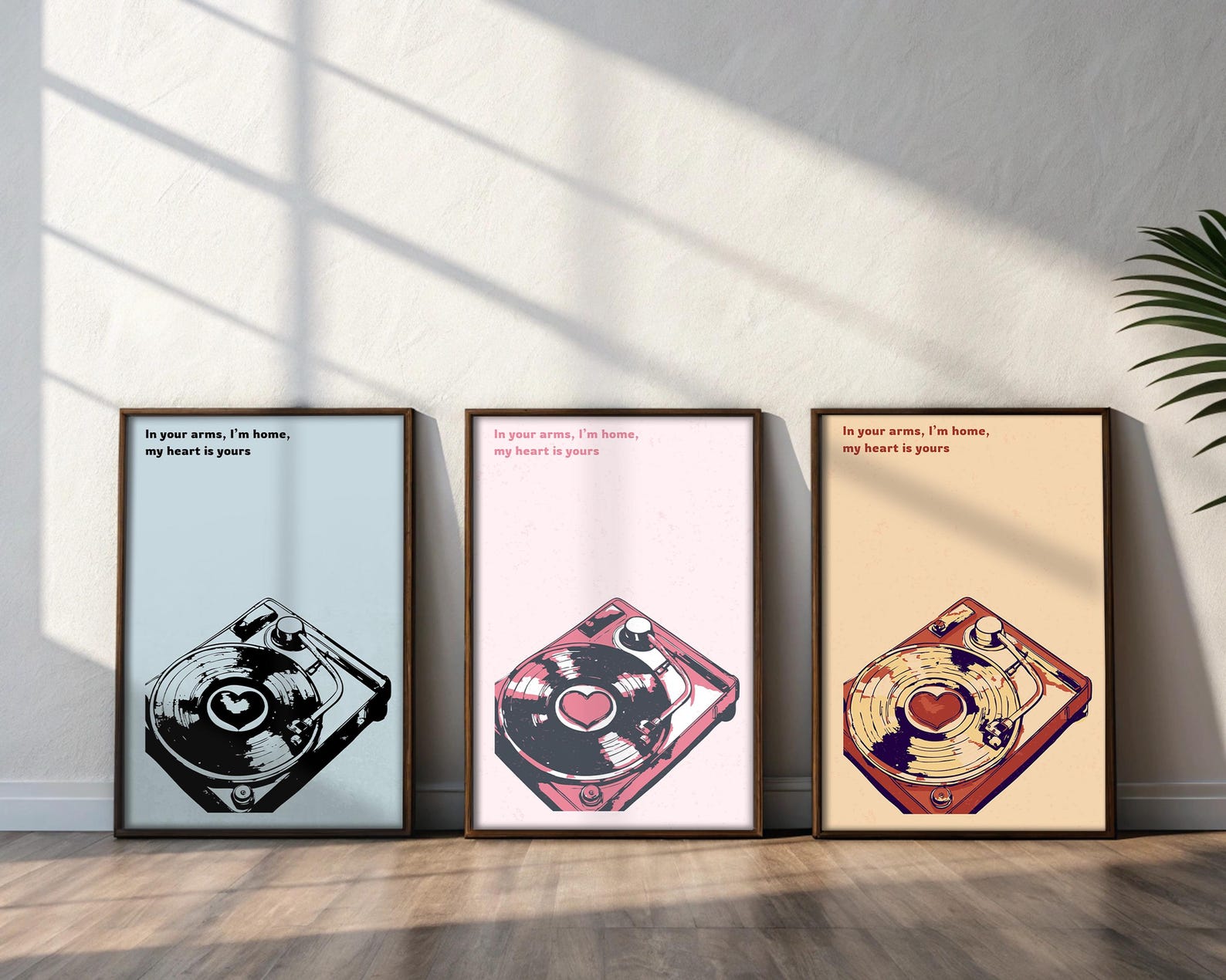 Customizable Minimal Record Player Poster With Song Lyrics – Perfect ...
