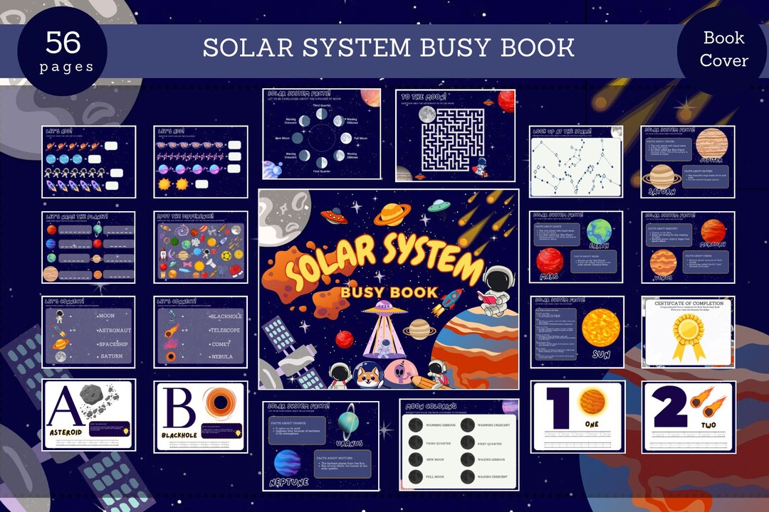 Solar System Busy Book - Etsy