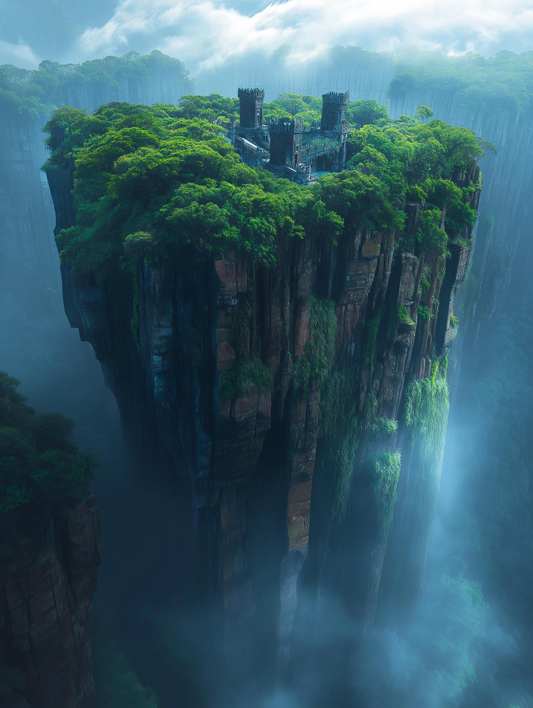 Towered Castle Poster : Magical Castle Wall Art for Any Room, Fantasy ...