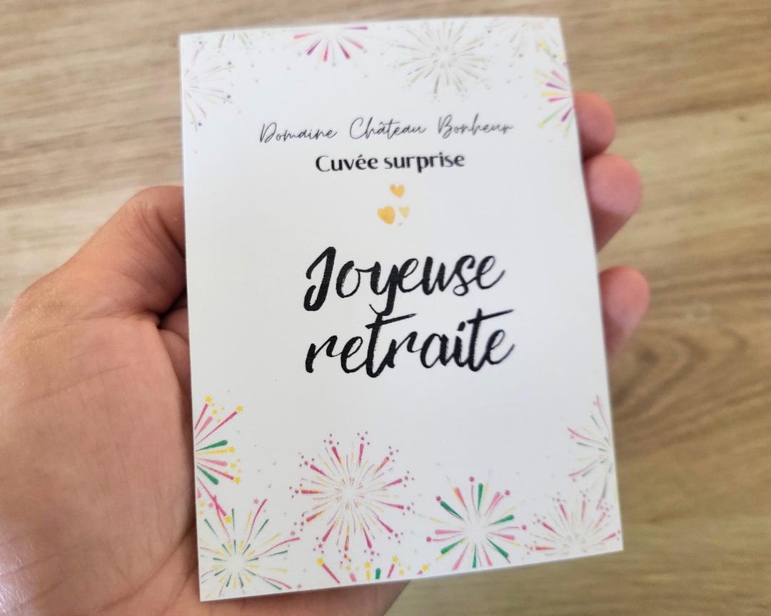 Happy Retirement Bottle Label – Wine, Beer or Sparkling Champagne ...