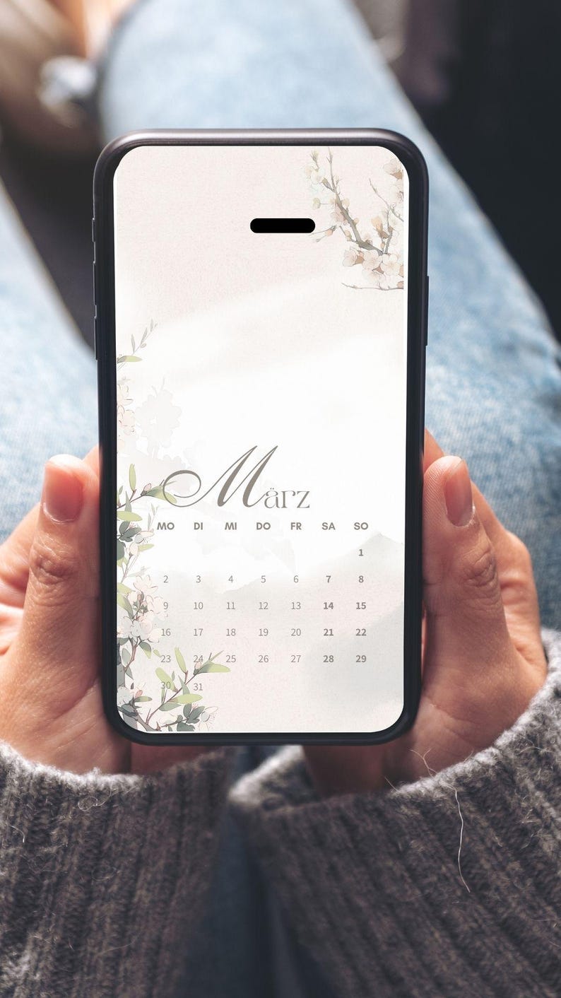 Aesthetic Minimalist Desktop Wallpaper March 2026 | Cream-colored ...
