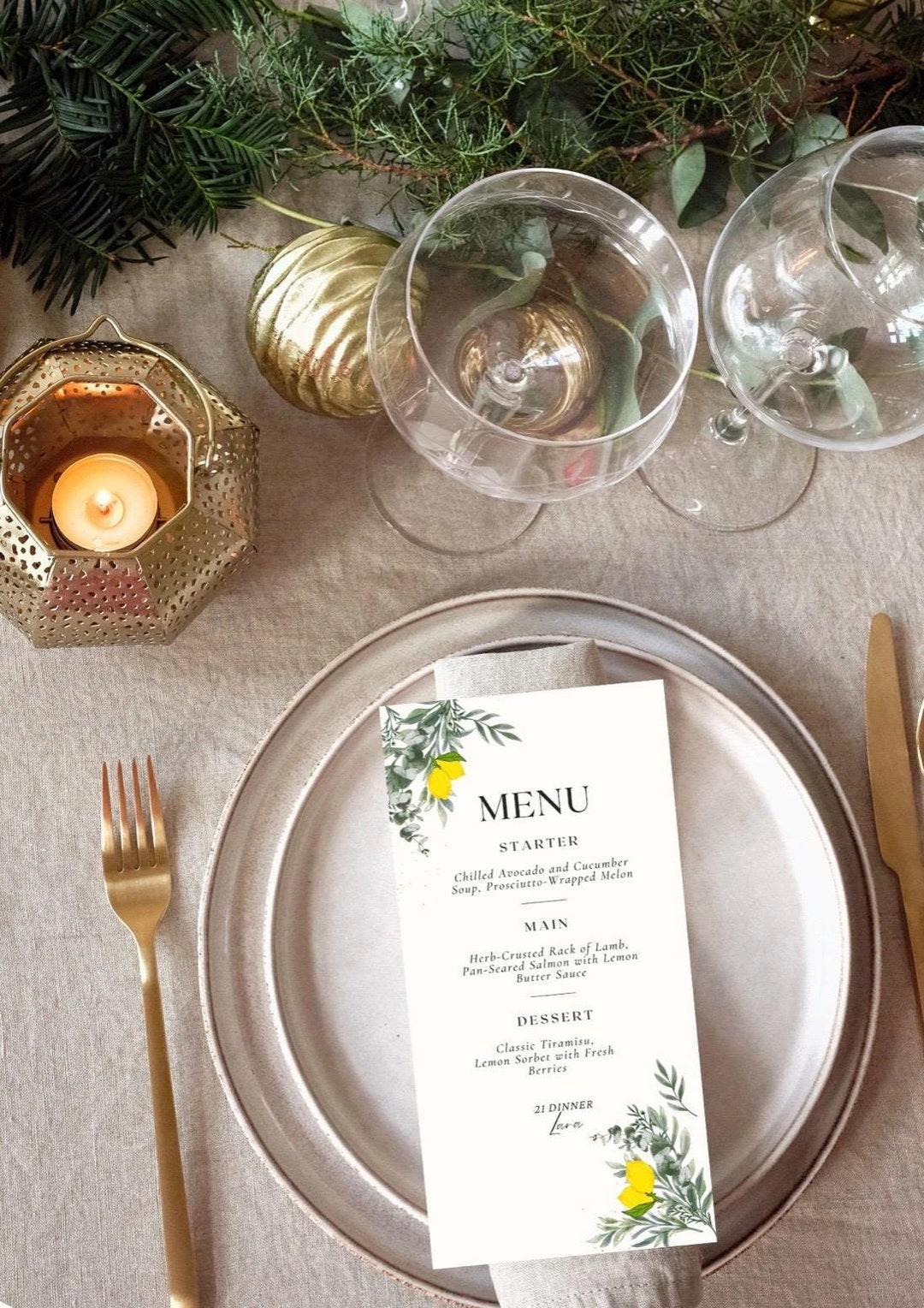 Italian Style Dinner Menu- Perfect for Weddings & Special Dinners, 21 ...