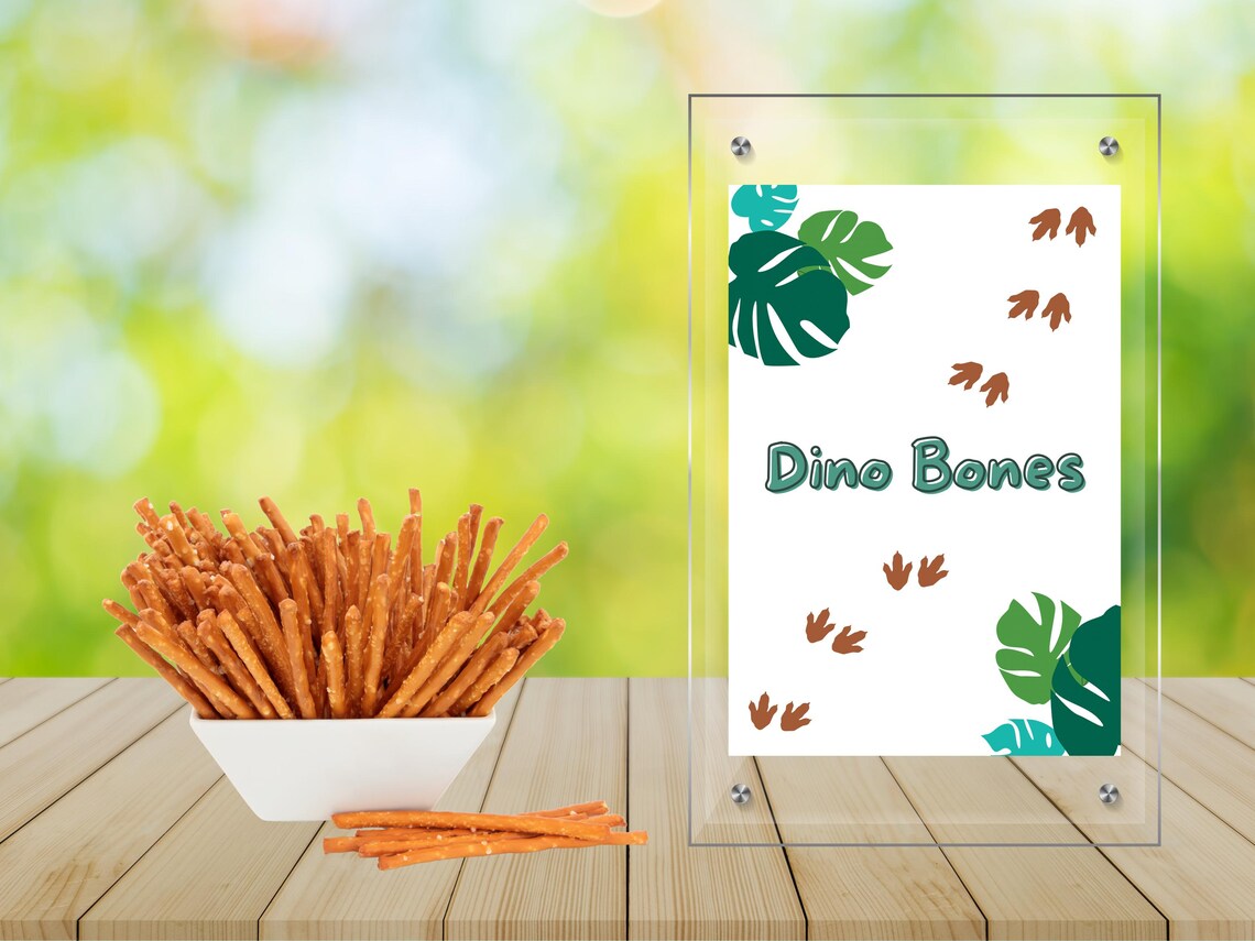Dinosaur Food Labels,kids Birthday Party Decor,dinosaur Birthday Decor ...