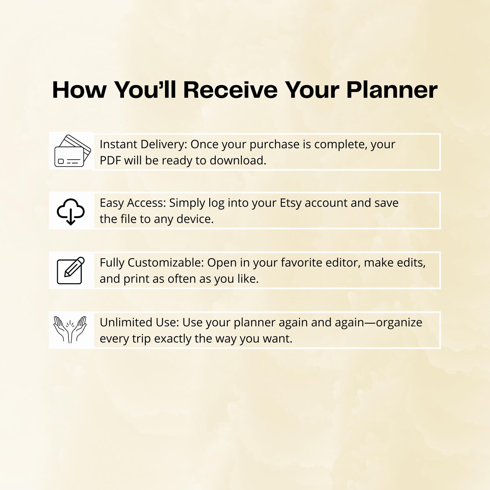 Printable Travel Daily Planner A4 and A5 | Editable Canva Template ...