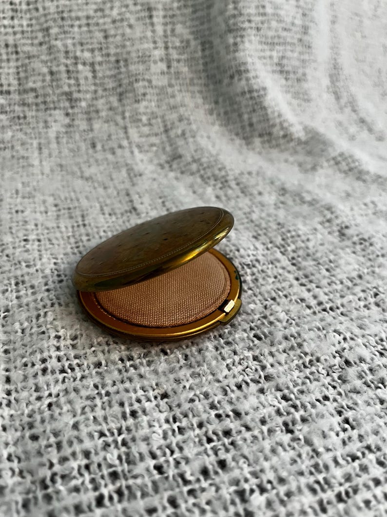 Vintage 1920s Gold Powder Compact - Etsy